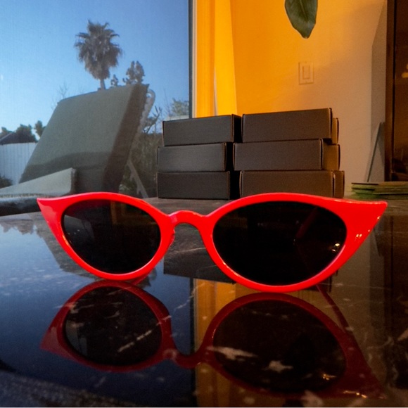 Boutique | Accessories | Red Classic Mini Cat Eye Sunglasses | Poshmark